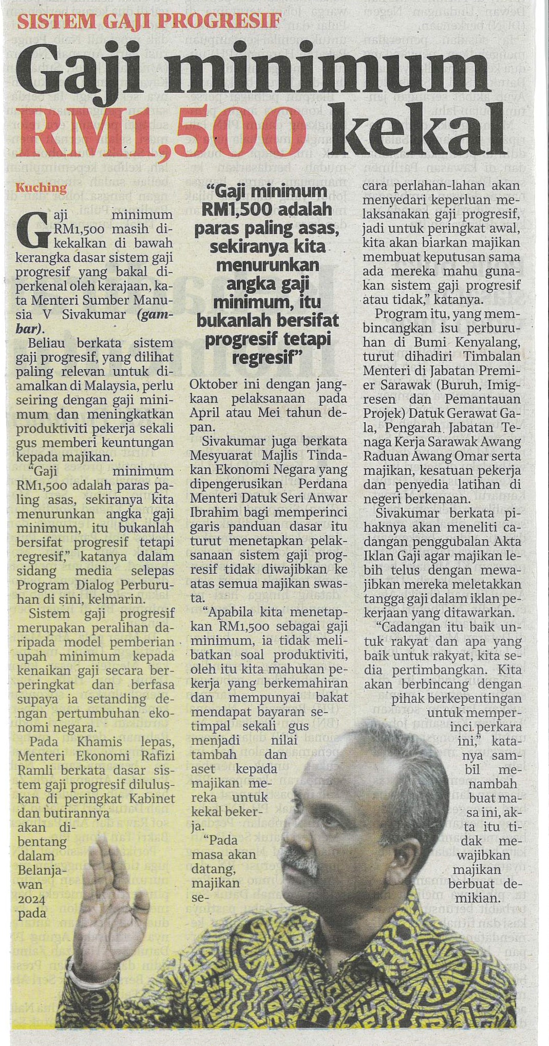 gaji minimum RM 1,500 kekal | Jabatan Tenaga Kerja Semenanjung Malaysia ...